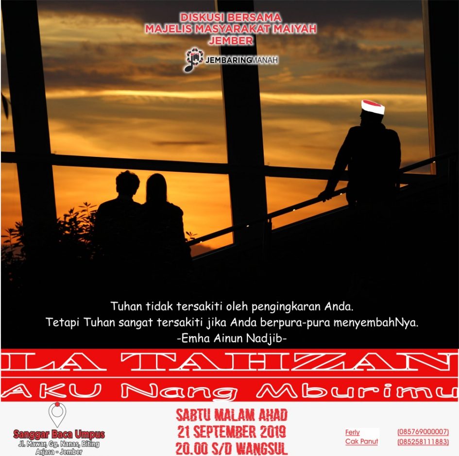 La Tahzan! Aku Nang Mburimu! – Jembaring Manah